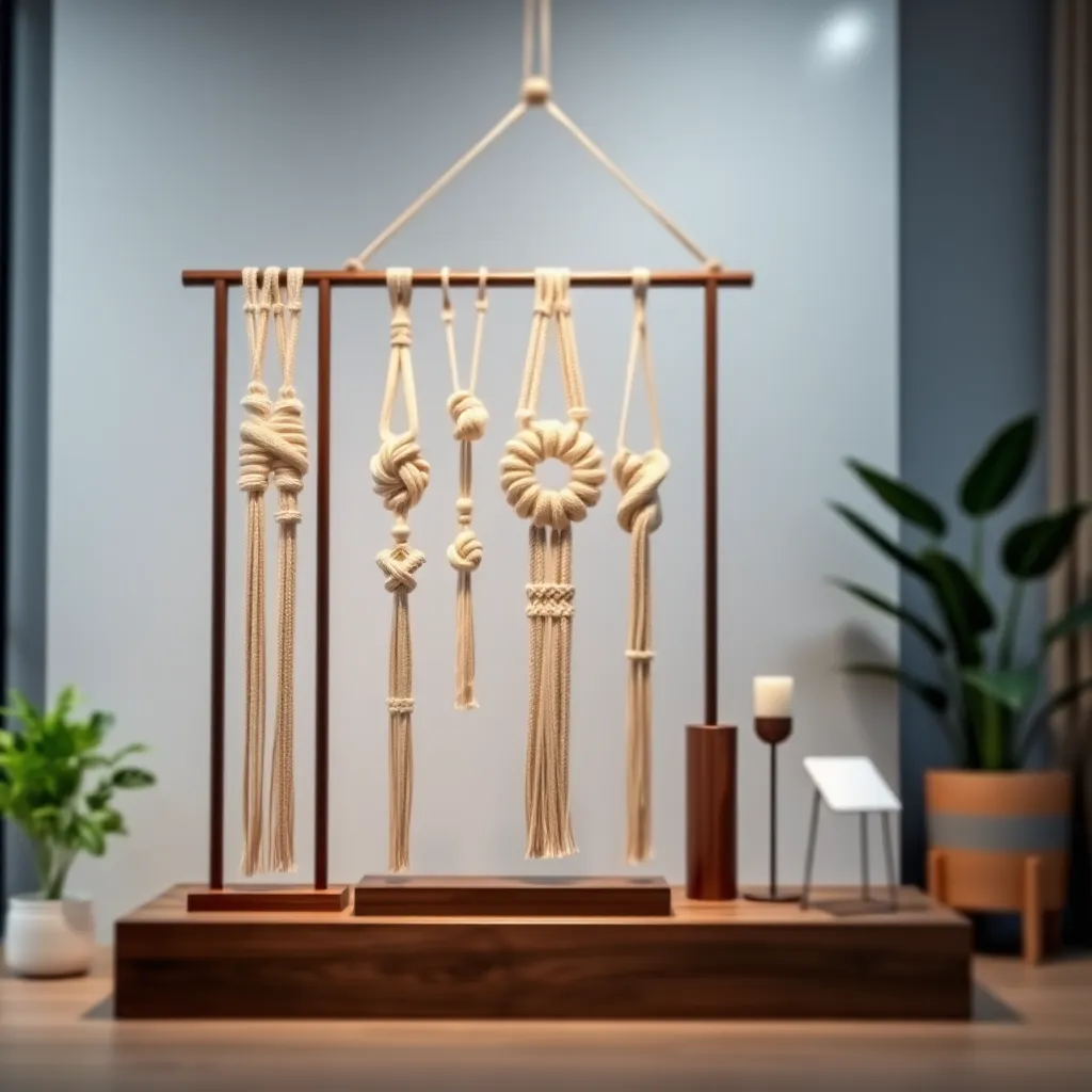 Crafting Macrame Display Stands: Art Meets Functionality