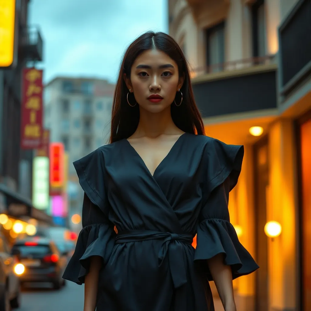 Discovering the Elegance of the Flounce Sleeve Dress