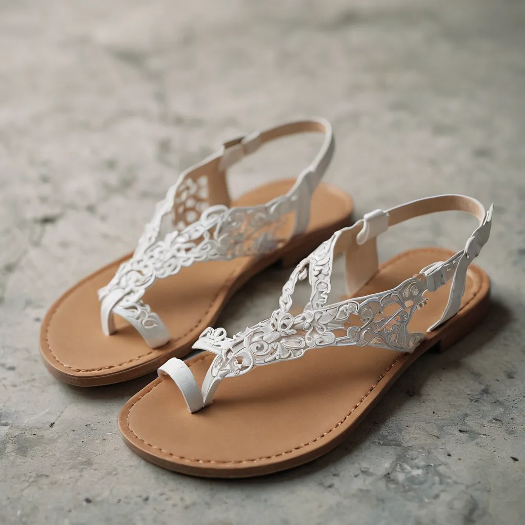 Wide Fit White Flat Sandals: Fashion Meets Comfort