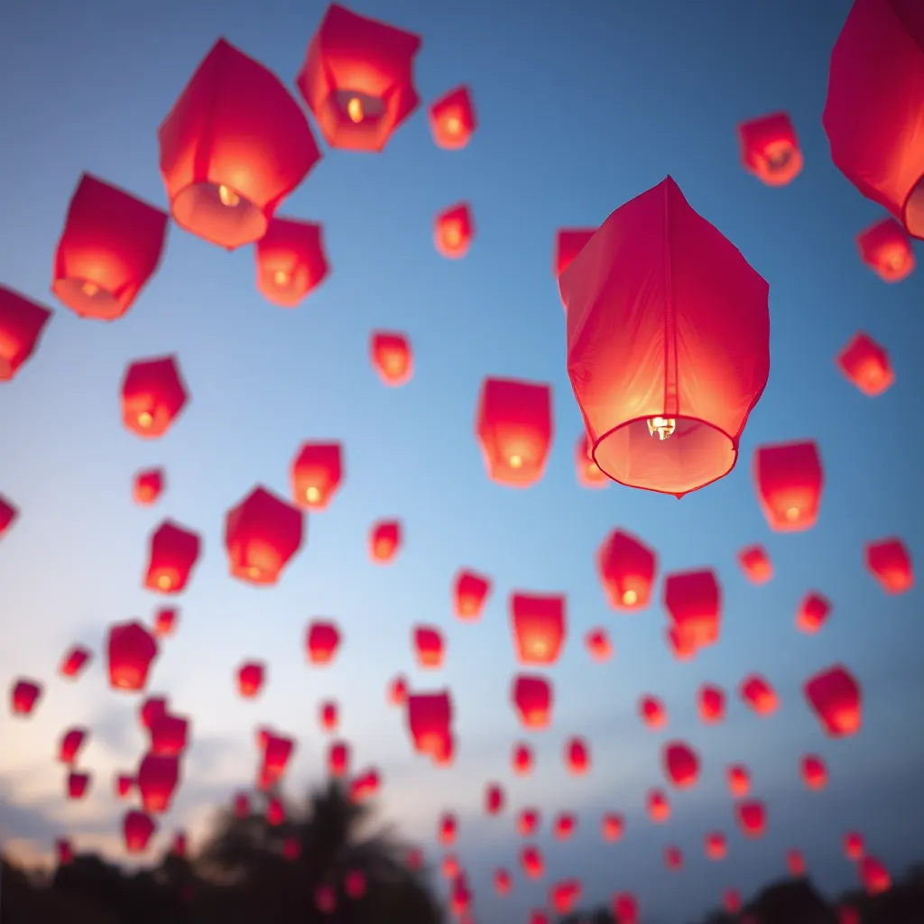 Exploring the Cultural Importance of Pink Sky Lanterns